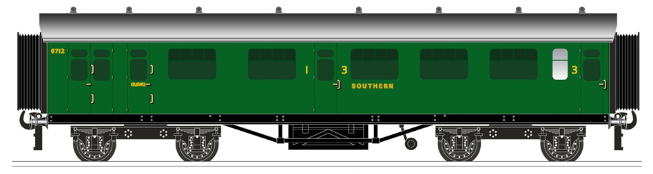 Darstaed SR Bulleid Coaches